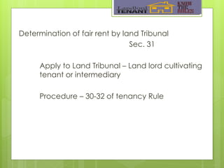 Kerala Land tribunal procedures uploaded by T J Joseph adhikarathil | PDF