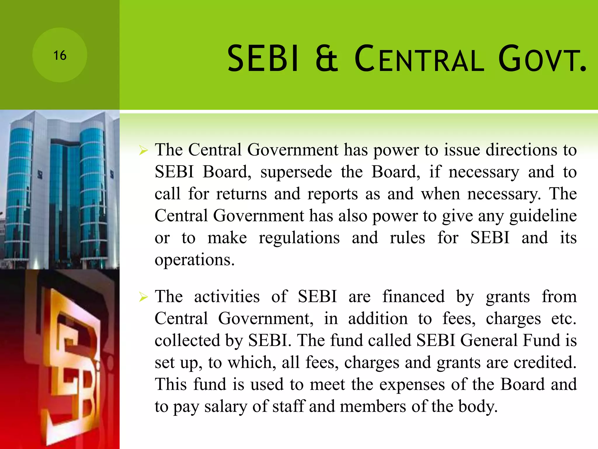 Role and functions of sebi | PPTX