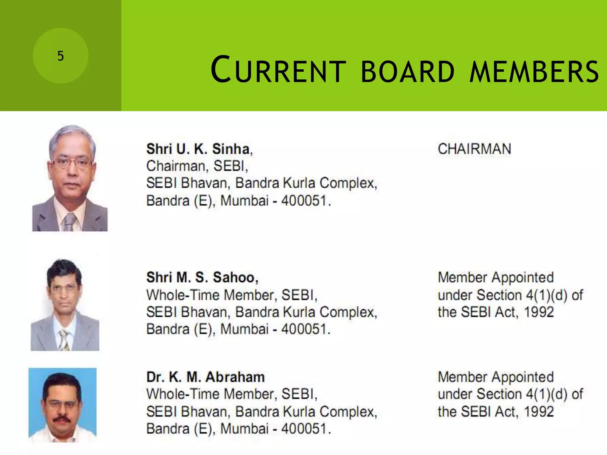 Role and functions of sebi | PPTX