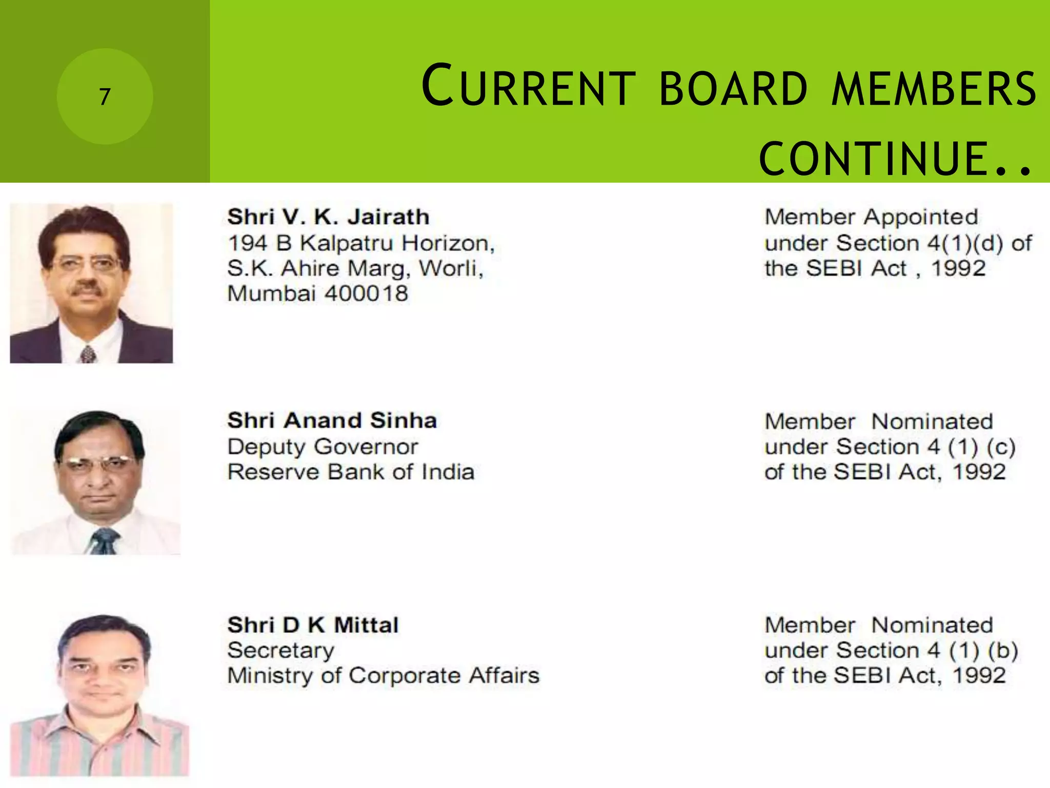 Role and functions of sebi | PPTX