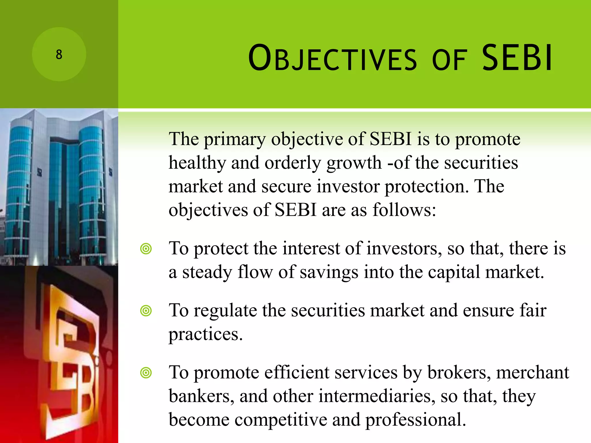 Role and functions of sebi | PPTX