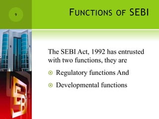 Role and functions of sebi | PPTX