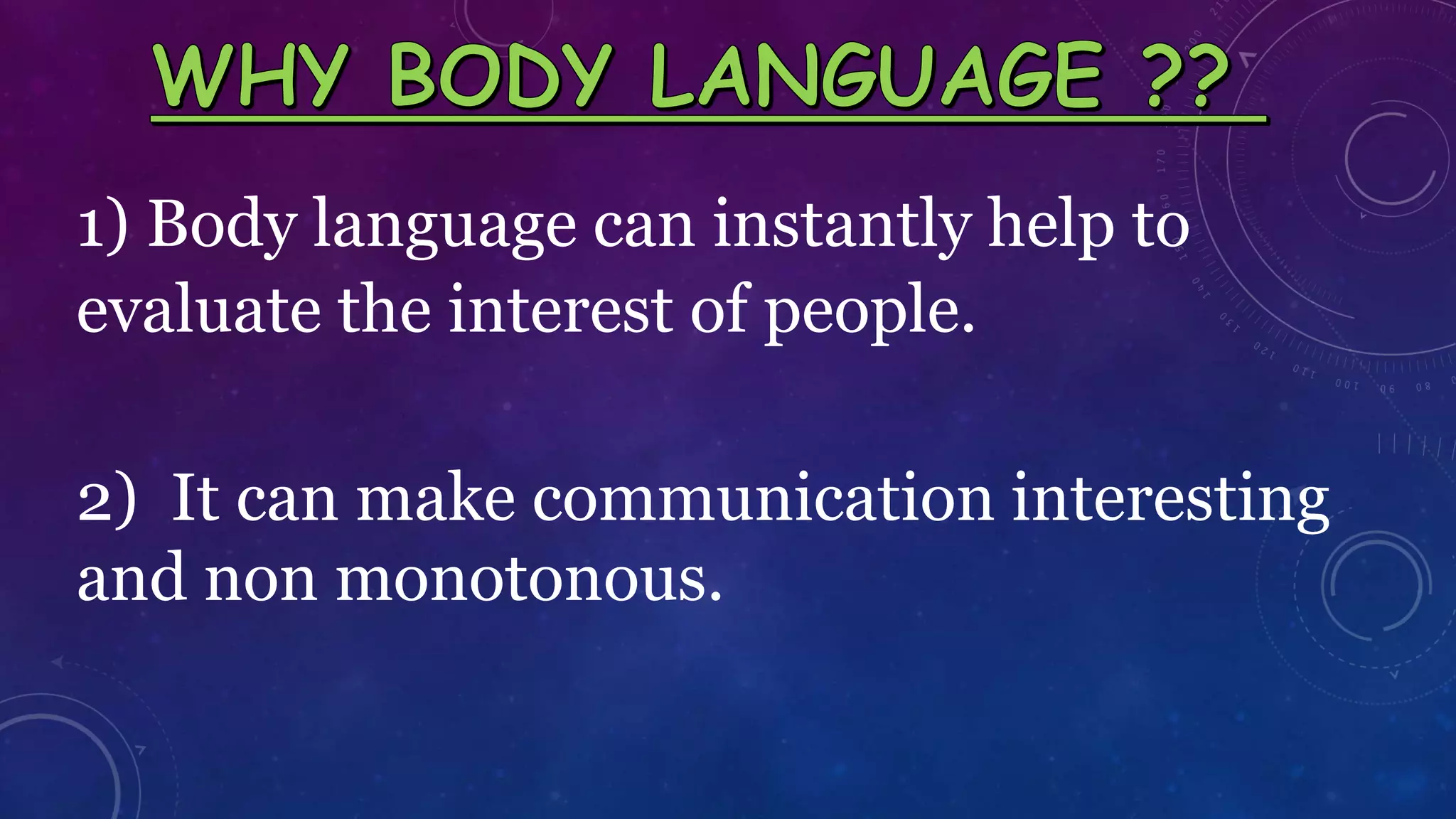 Role and importance of body language | PPTX