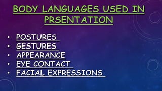 Role and importance of body language | PPTX