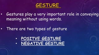 Role and importance of body language | PPTX