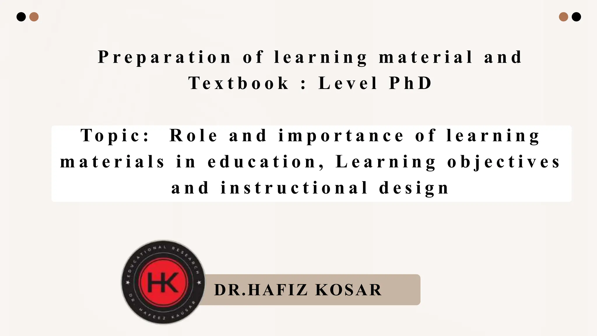 Role and importance of learning materials in education, Learning ...