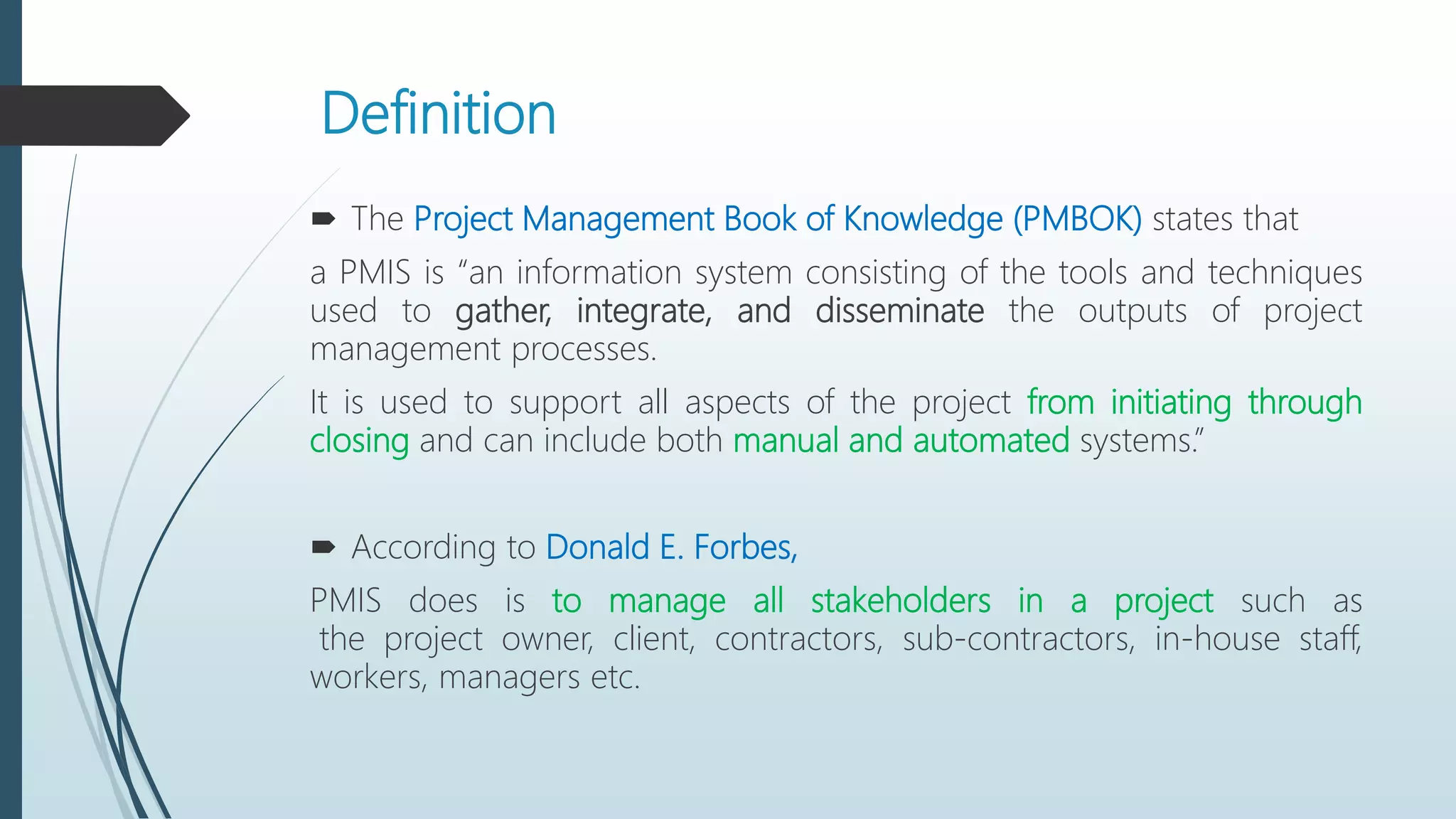 Prajwal Bhattarai - Role and Importance of Project Management Information system(pmis | PPTX