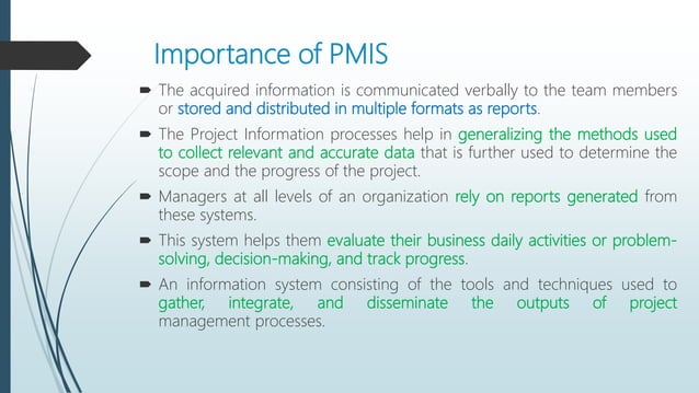 Prajwal Bhattarai - Role and Importance of Project Management Information system(pmis | PPT