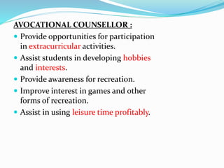 ROLE AND PREPRATION OF COUNSELLOR | PPTX