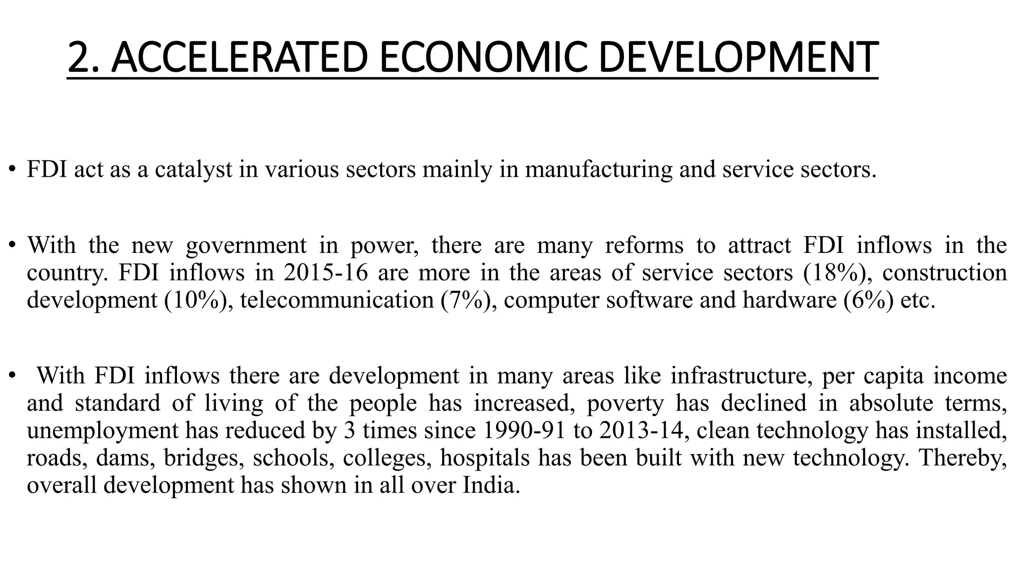 Role and purpose of FDI | PPTX
