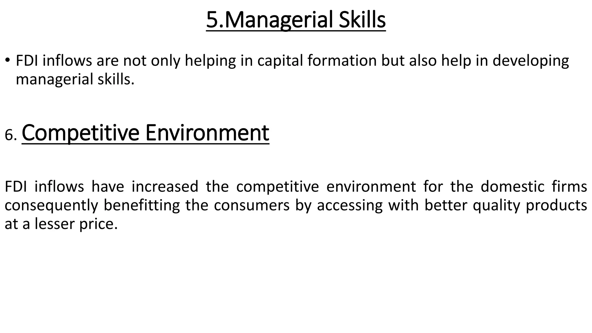 Role and purpose of FDI | PPTX