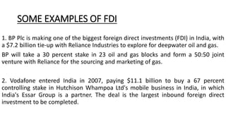 Role and purpose of FDI | PPTX