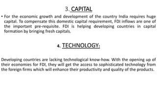 Role and purpose of FDI | PPTX