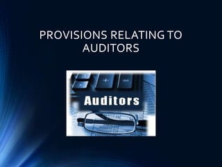 Role and responsibilities of auditor | PPTX
