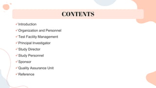 ROLE AND RESPONSIBILITIES OF DIFFERENT PERSONNEL OF GLP STUDIES.pptx