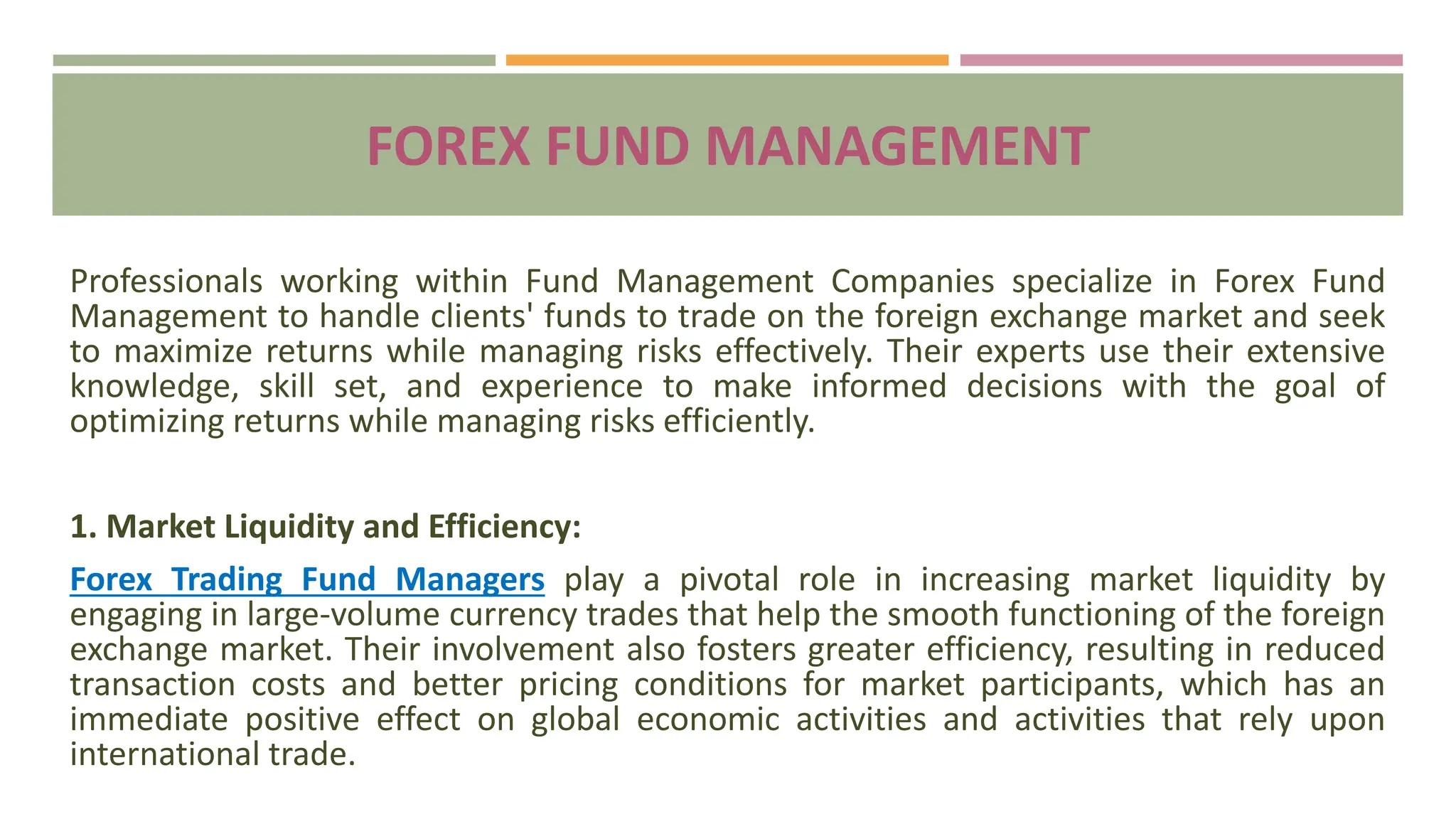 Role and Responsibilities of Forex Fund Managers in Global Economy ...
