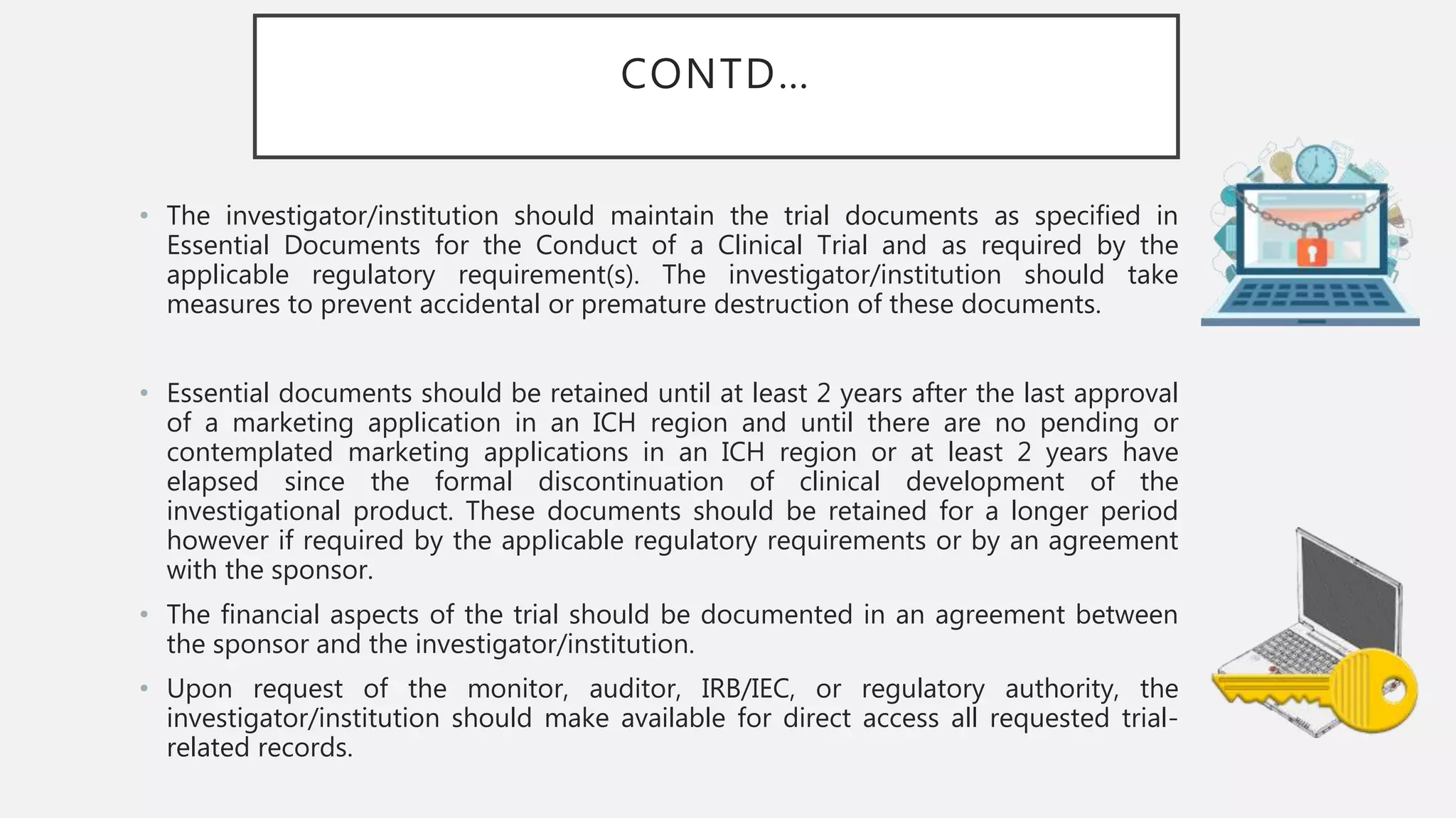 Role and responsibilities of investigators as per ich | PPTX