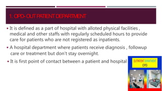 Role and responsibilities of nurses in IPD,OPD,ICU.pptx | Healthcare ...
