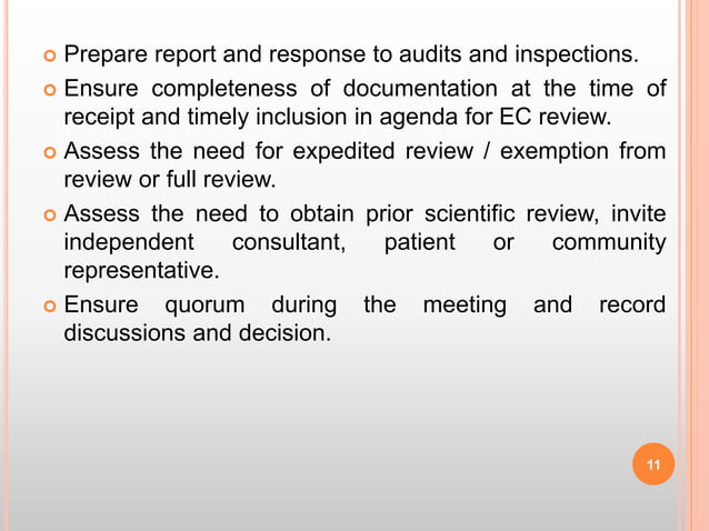 Role and responsibility of ec members | PPTX