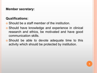 Role and responsibility of ec members | PPTX