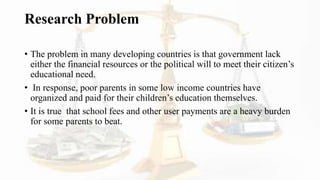 Research Praposal of Role and responsibility of government to reduce ...