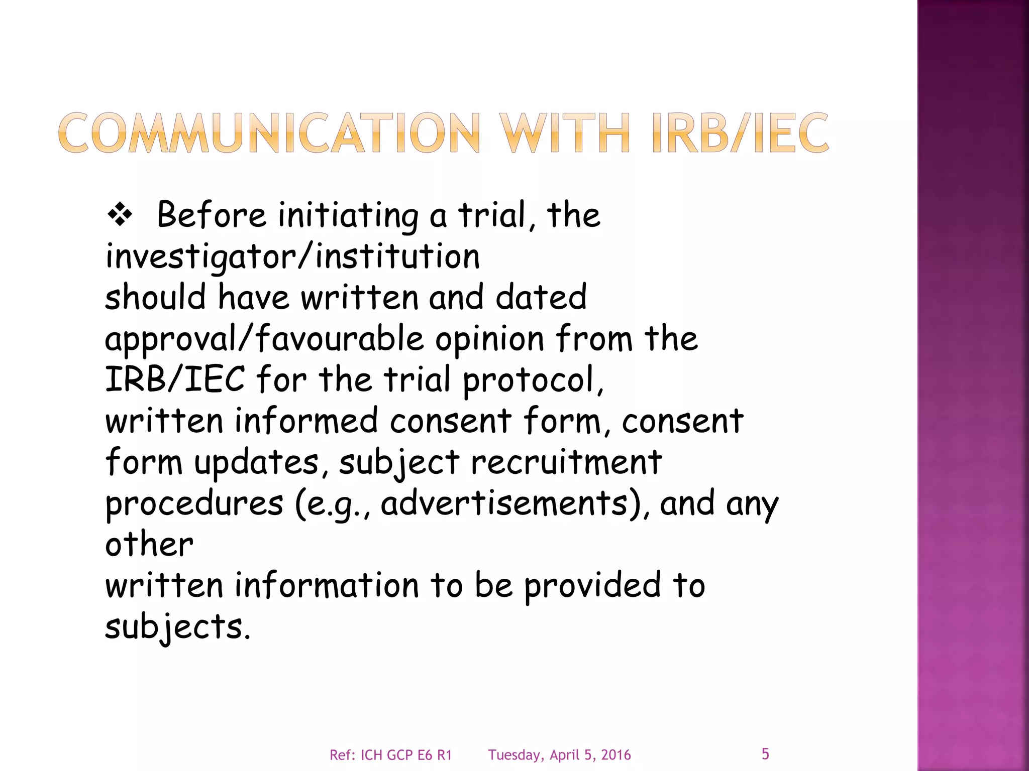 Role and responsibility of principal investigator | PPTX