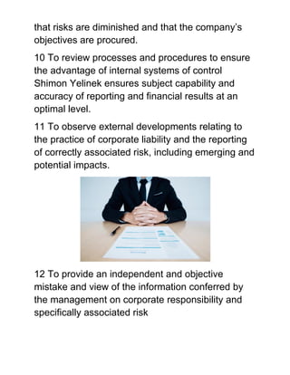 Role and responsibility of risk manager | PDF