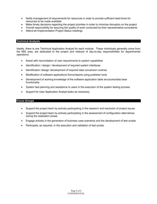 Role andresponsiblities in project management | DOCX