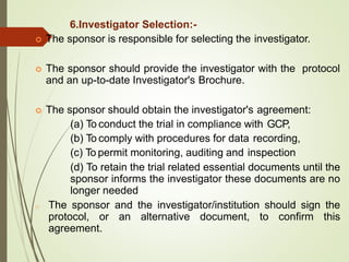 Role and Responsiblities of Sponsor as per ICH GCP.pptx