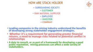 role and risponsibility of stackholder.pptx | Commodities | Economy