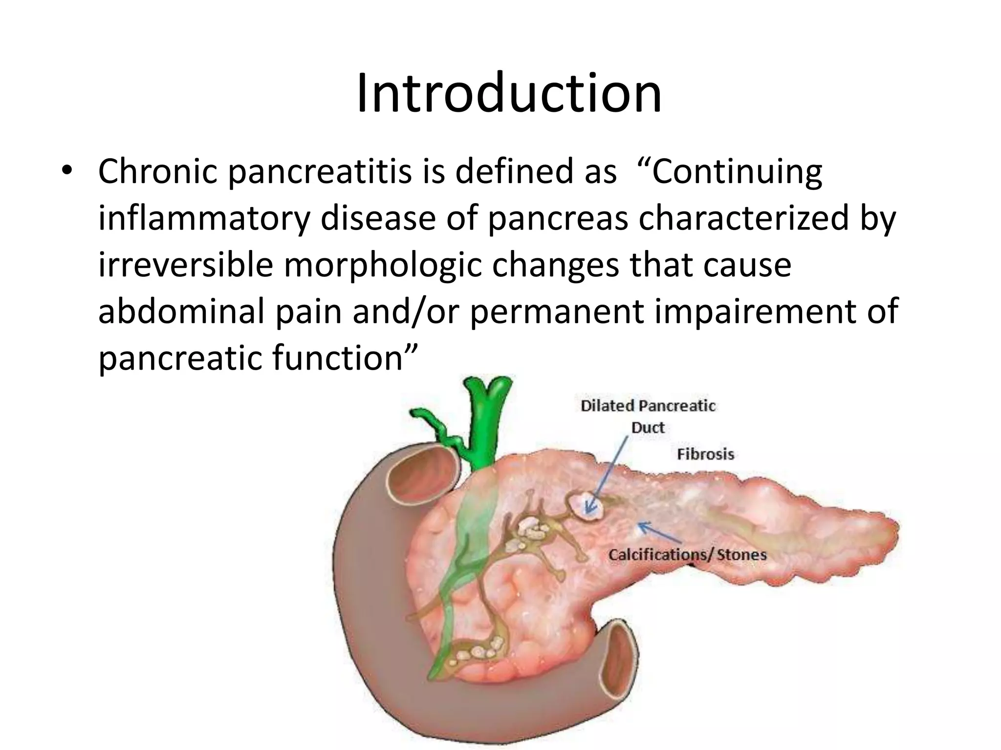 Role and types of surgery in chronic pancreatitis | PPTX