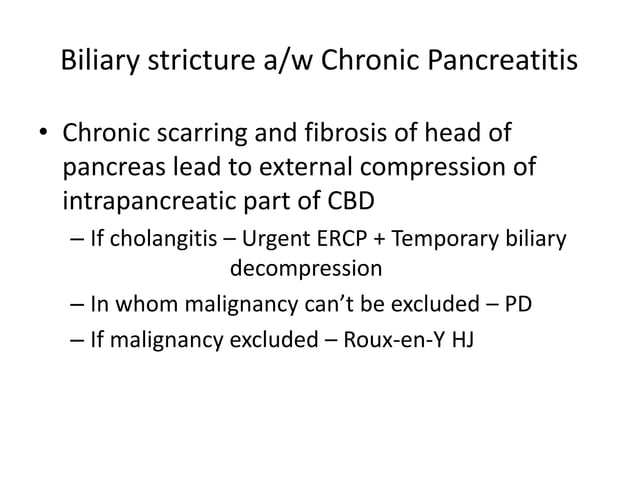 Role and types of surgery in chronic pancreatitis | PPTX | Digestive ...