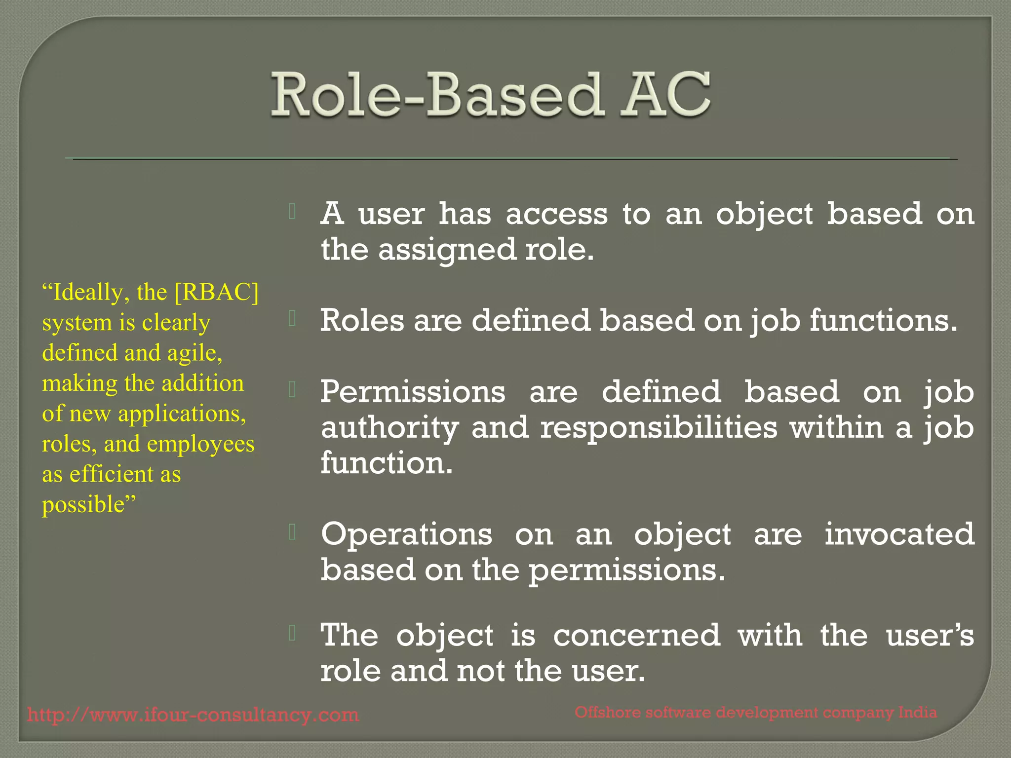 Role based access control - RBAC | PPT
