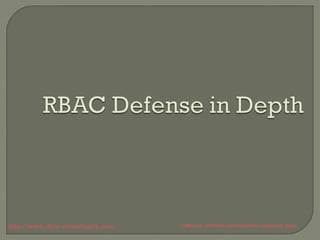 Role based access control - RBAC | PPT