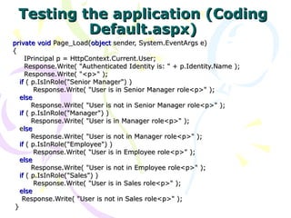 Rolebased security | PPT | Internet | Computing