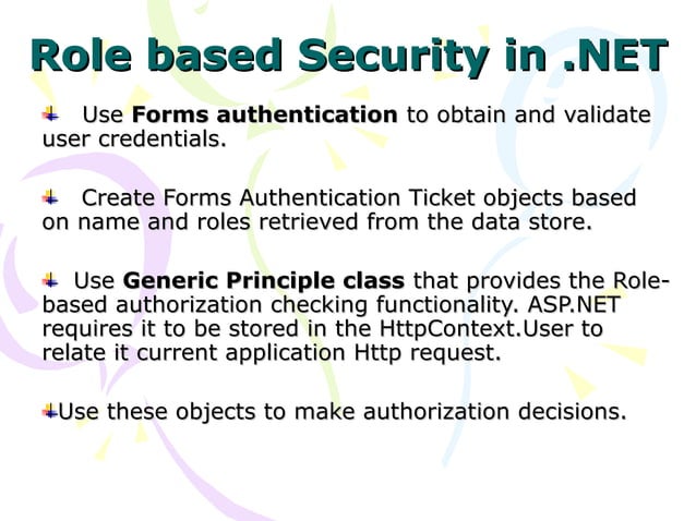 Rolebased security | PPT