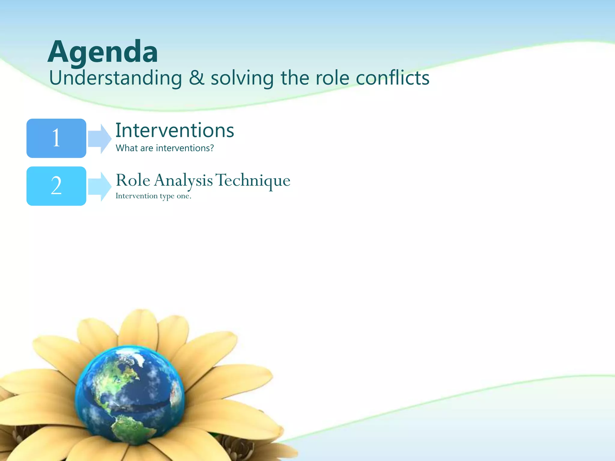 Role conflict interventions | PPTX