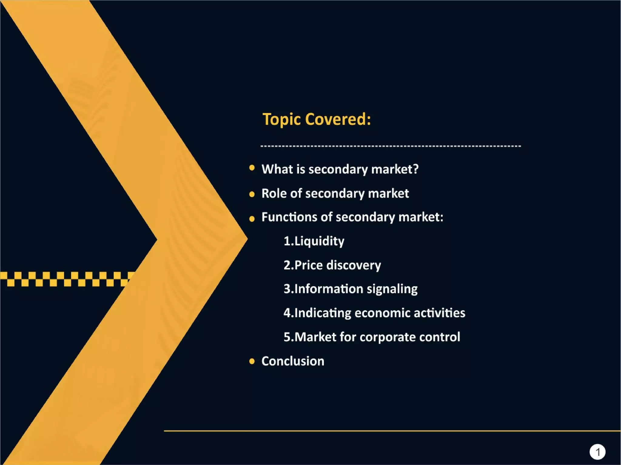 Role And Functions Of Secondary Market | PPT