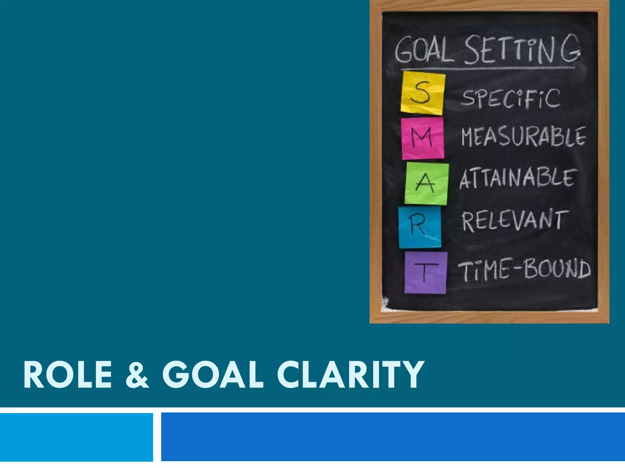 Role & goal clarity | PPT