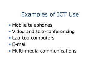 Communication and the Role of ICT | PPT