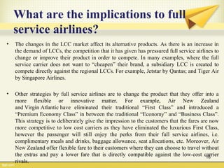 Role & impact of lcc in aviation market | PPT