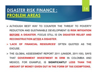 Role & Importance of Finance in Disaster Management | PDF