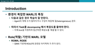 MARL based on role | PPT