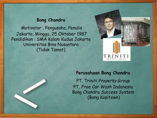 Role model bong chandra | PPTX