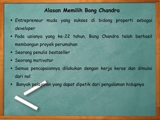 Role model bong chandra | PPTX