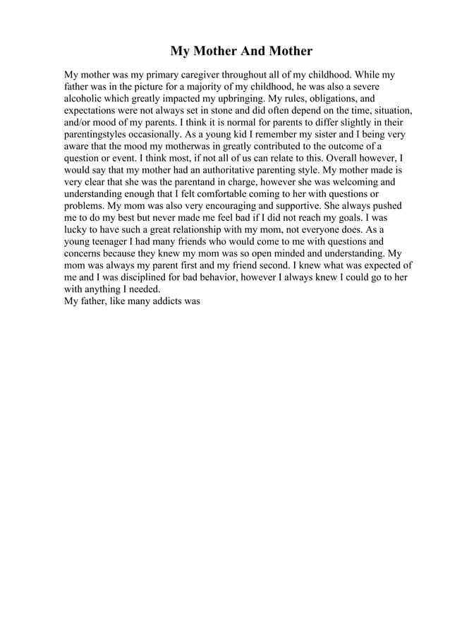 Role Model Essay Example | PDF