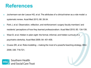 Role modelling in medical education | PDF