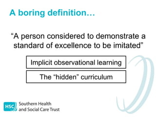 Role modelling in medical education | PDF