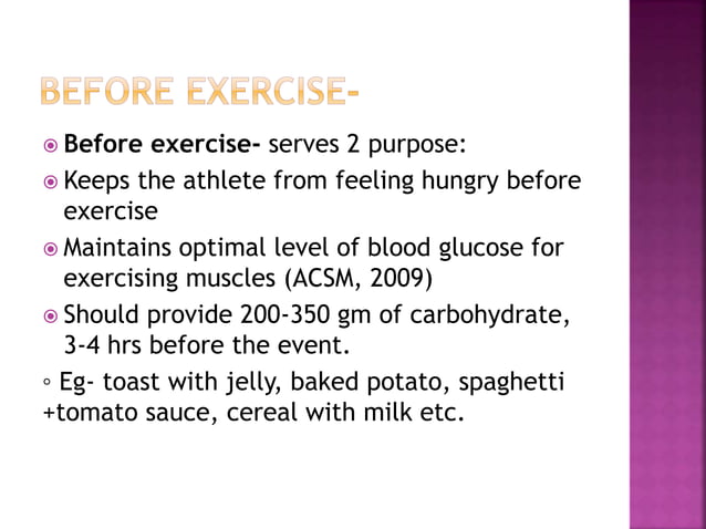Role of Nutrition in sports | PPTX