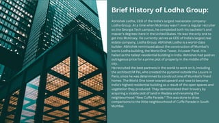 Role of Abhishek Lodha behind Lodha Group Success.pptx